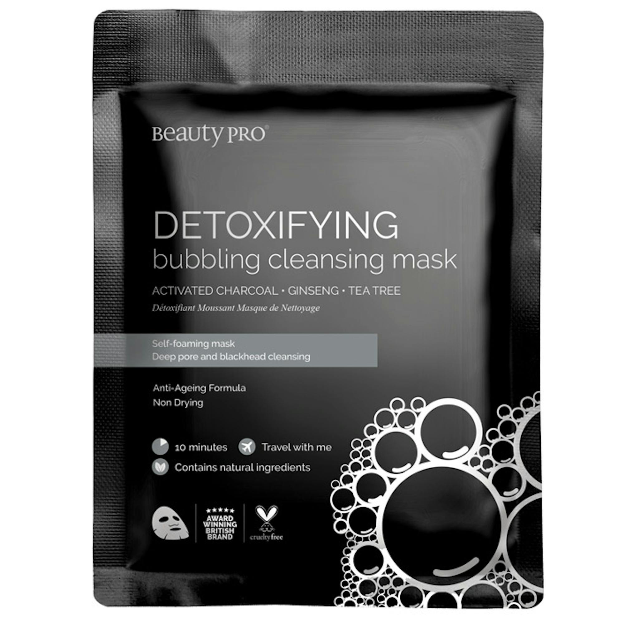 Beauty Pro BeautyPro DETOXIFYING Bubbling Cleansing Sheet Mask with ...