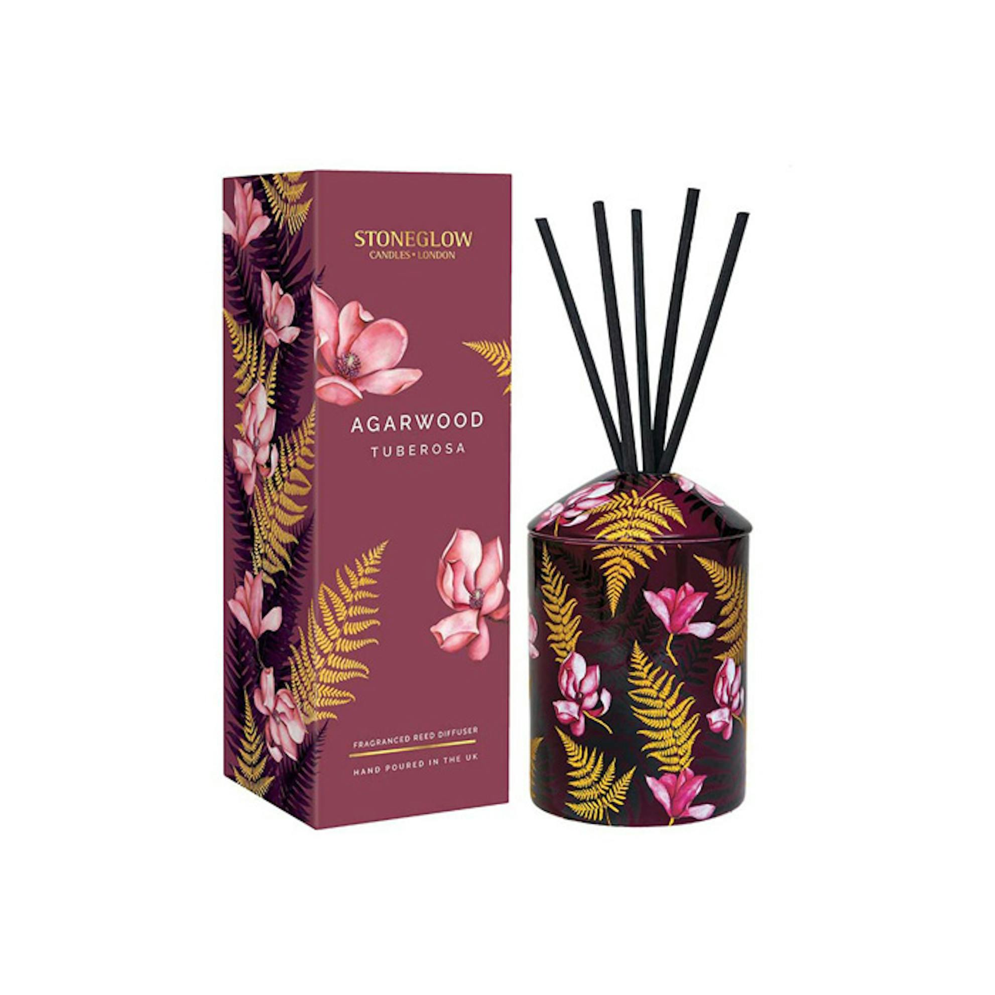 Stoneglow Stone Glow Urban Botanics Agarwood & Tuberosa Reed Diffuser 200ml | The Fragrance Shop