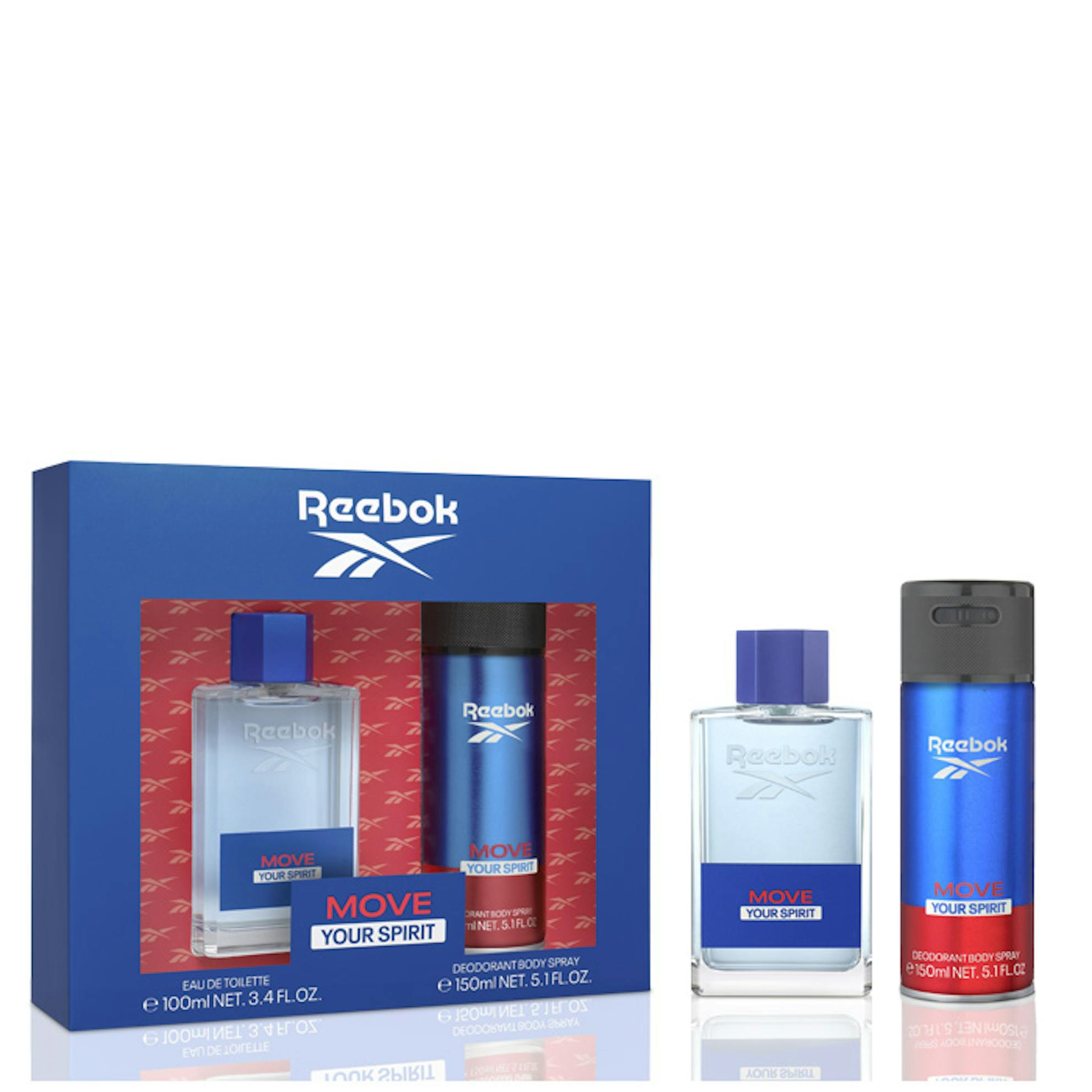 Reebok Move Your Spirit Eau De Toilette 100ml Gift Set | The Fragrance Shop