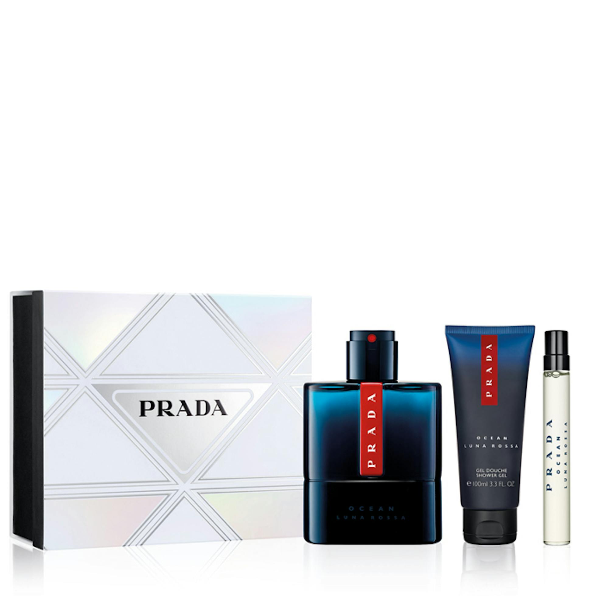 Prada Luna Rossa Ocean Eau De Toilette 100ml Christmas Gift Set | The ...