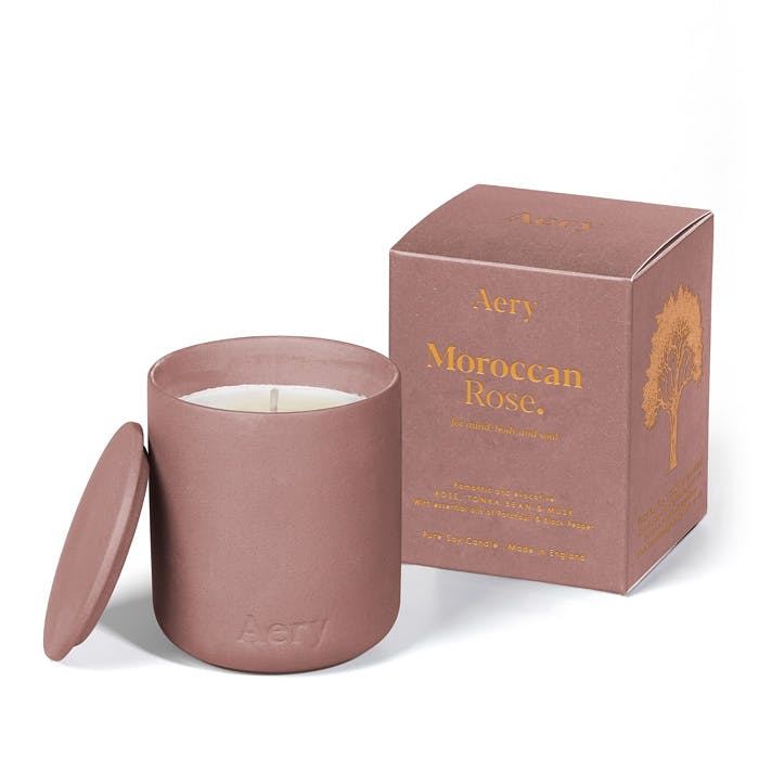 Aery Fernweh Ceramic Moroccan Rose Candle 280ml