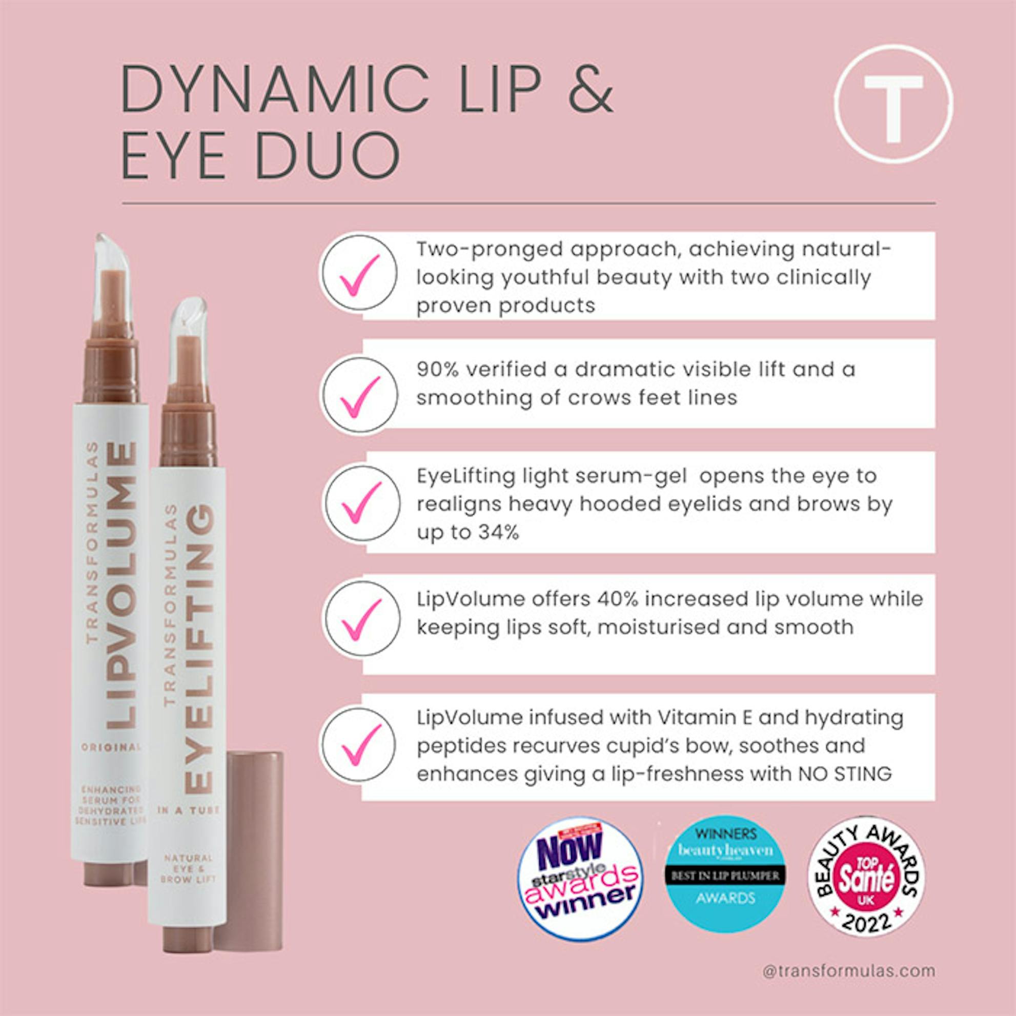 Transformulas Face Fixers Iconic Lift & Plump Duo 2x3ml | The Fragrance ...