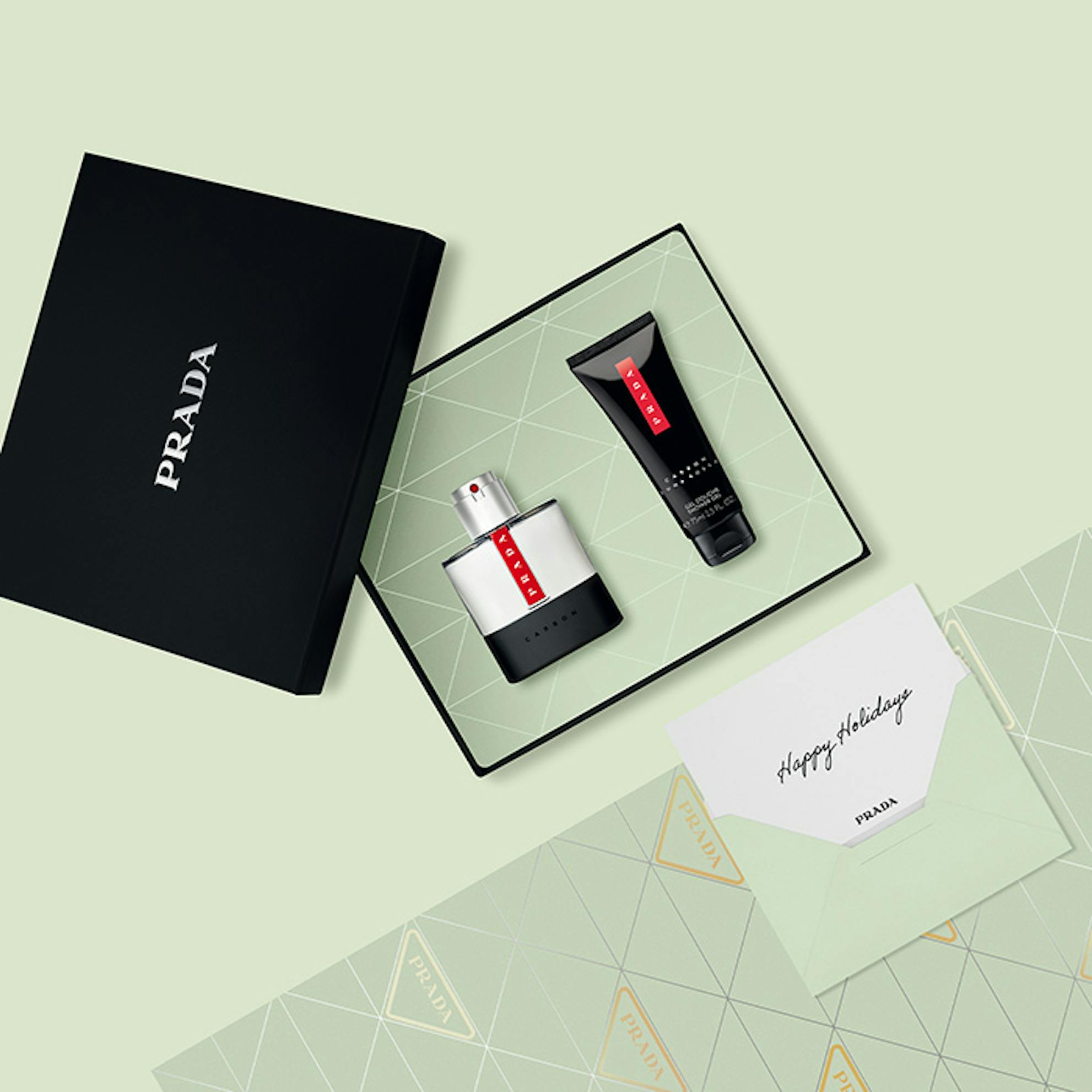 Prada Luna Rossa Carbon Eau de Toilette 50ml Christmas Gift Set | The ...